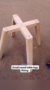 Small round table legs fitting.. #carpenter #skills #fypシ #woodwork #woodworking #reelsfbpage #reelsviralfbviralシfypシ゚ #virals #videoviral #usafactoryprocess | USA Factory Process