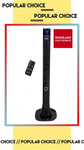 🌬️ Summer heat? Not on our watch! Meet the Russell Hobbs RTF 4800 Tower Fan - your ultimate companion for breezy days! With a sleek 48-inch design, remote control, and dazzling LED display, it offers 3 cooling modes to fit your vibe and a handy 12-hour timer for those hot summer nights. 🕶️✨ Imagine the comfort as gentle breezes embrace your home, creating a serene escape from the hustle. Don’t just stand there sweating—snag yours today for just ₹8142.00! 🤩 Get ready to make your friends envio