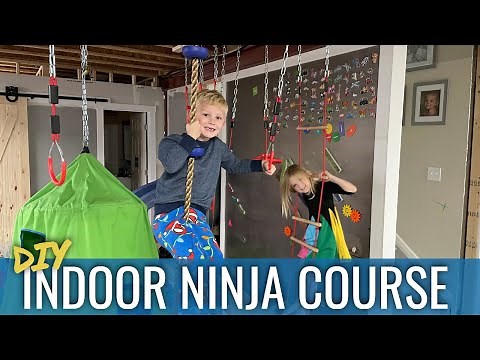 DIY Indoor Ninja Obstacle Course
