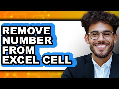 How to Remove Number from Excel Cell (easy Method)