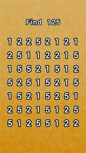 Find the number of 125 || math📐📊📚 question find 125 || #maths #vedicmaths