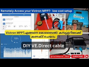 DIY VE Direct Cable at RS 250 ? Remotely access your Victron MPPT Mobile/ Windows/ Raspberry Pi