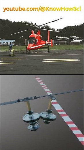 Helicopter with Intermeshing Rotor #shorts