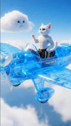 cat dolphin story 😺 #ai #cartoon #funny #cat