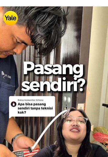 Membalas @tirtana Gak perlu ragu lagi ya guys, kalo mau pasang smart lock #yale #yalesurabaya #smartlock #kuncidigital #fyp
