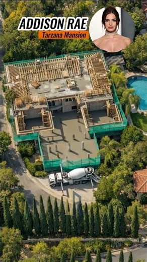 Addison Rae’s Tarzana Mansion Built In Seconds#Timelapse #Construction #AddisonRae