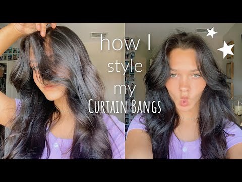 I got curtain bangs! How do I style them?