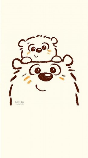 How To Draw A Cute Bear - Step by Step Easy Drawing Tutorial #cuteanimals #kawaiianimals #babyanimal