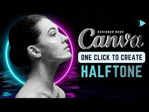 How to Create Halftone in Canva || Canva Tutorial 2022 || Designer Deck