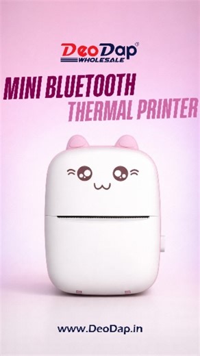 DeoDap on Instagram: "🖨️📸 Pocket Mini Bluetooth Thermal Printer – Print Memories Anytime! 😍✨ 💰 Price: ₹593.00 🆔 SKU: 8838_mini_pocket_printer_with_roll ✅ Wireless Bluetooth connectivity ✅ Prints photos, notes & labels instantly ✅ Compact pocket-size & easy to carry ✅ Includes 1 roll thermal paper 🛒 Shop Now: www.DeoDap.in (link in bio) DeoDap, MiniPrinter, ThermalPrinter, PocketPrinter, PhotoPrinter, SmartGadgets, wholesaleproducts, dropshipping, d