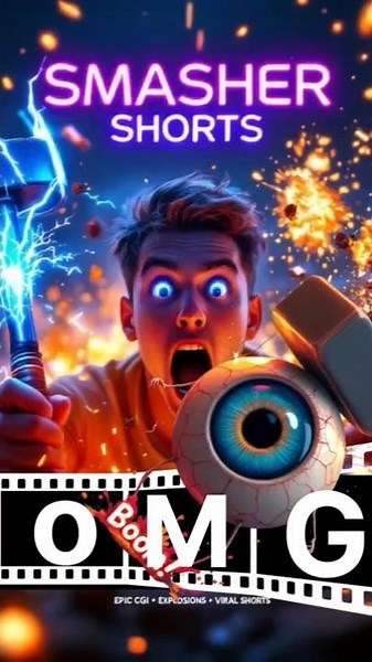 Hammer vs Eye 👁️💥 | Funniest CGI Burst Ever 😂 #Shorts #shorts #shortsfeed #ytshorts #youtubeshorts