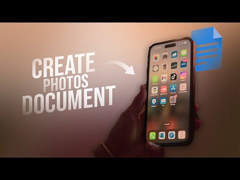 How to Create Document of Photos iPhone (tutorial)