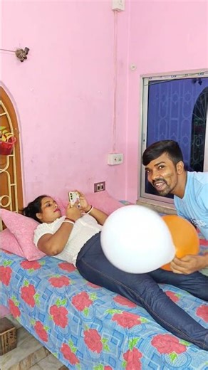 Wife sleeping time balloon pop prank goes hilariously wrong!