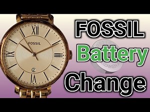 Fossil watch battery replacement tutorial । How to replace a fossil watch battery