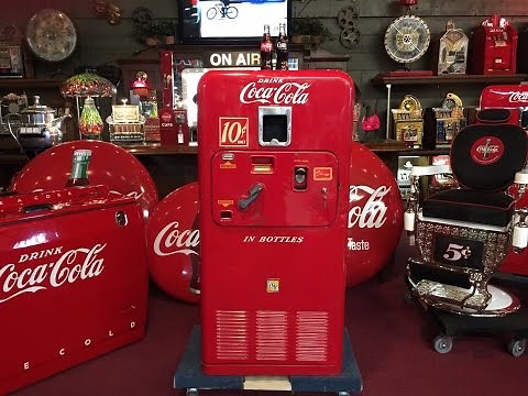 Original UNRESTORED 1950's 10 Cent VMC 33 Coke Vending Machine SOLD FOR $4,995