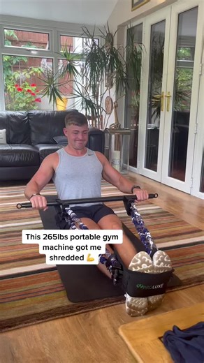 This 120kg portable gym machine has been a game changer for me 🔥. #workout #gym #fitness #fypシ