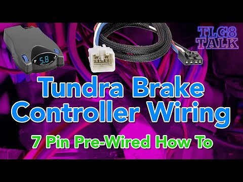 Tundra Brake Controller Wiring Harness Adapter Installation. 7 Pin Pre-Wired How To