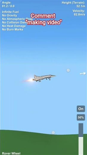 Plane take off in sfs #sfs #spaceflightsimulator #spacesuccess #rocket #rocketdesign #rocketlaunch