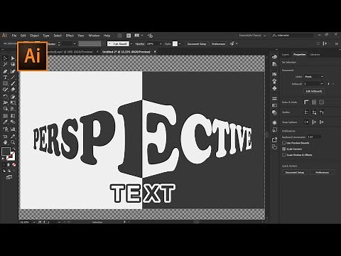Perspective Distort For Text in Adobe Illustrator