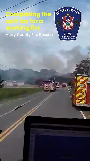 SPLIT LAY ALL DAY - Hop in a Horry County Fire Rescue engine on the way to a working structure fire. Communications, safety and mentorship! #HCFR | Horry County Fire Rescue