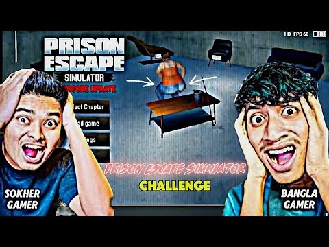 Prison Escape Simulator Challenge || Sokher Gamer vs The Bangla Gamer || KING RIJU GAMER