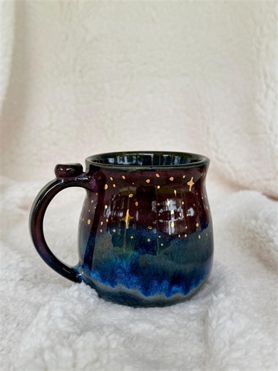 Nebula Glow Mug 12 Oz - Ceramic Cup With Sky and Stars - Etsy