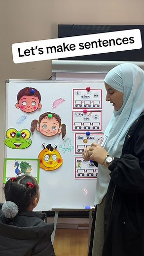 Learn to Make Sentences in English with Marika | KG2 Kids Activity