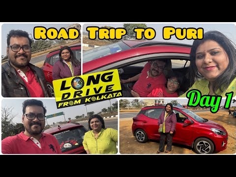 Long Drive from Kolkata to Puri | Day 1 Journey | Bhubaneswar Hotel | Hotel SSJ Premium | Road Trip