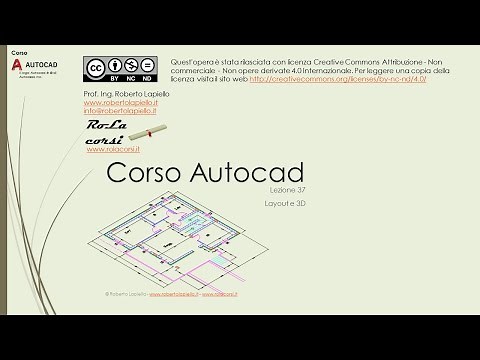 Corso Autocad - Lezione 37 - Layout e 3D