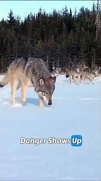 Wolf Pack Formation Explained 🐺 | The Secret Strategy of Wolves in the Wild"#shorts