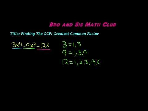 GCF of Polynomials - Algebra I