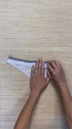 Easy way to fold thongs #homehacks #folding #hacks | Lennia McCarter