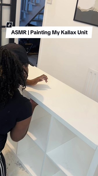 Some decorating ASMR for you #diy #diyonabuget #diyathome #furnitureupcycle #ikeahack #ikea #ikeakallax #kallax #homeinspo #homedecor #renovation #cubestorage #kallaxhack #furnituremakeover #asmr #renovation #renovationproject