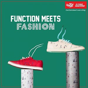 Give your casual style a quirky appeal with #FlyingMachine sneakers. In stores now. #SS18 #CoolThatDoesntCostAThing #sneakers #menfashion #highstreetfashion #styleinspiration | Flying Machine