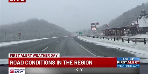Road conditions in the region