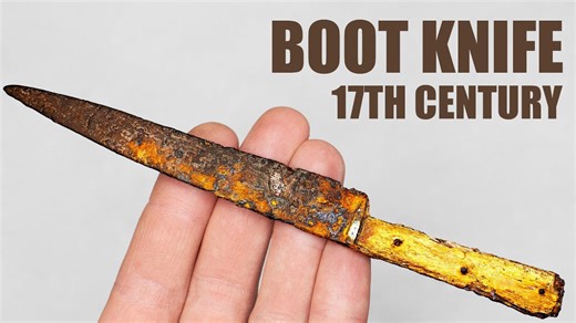 Restoring a Vintage Cossack Knife - From Rust to Remarkable