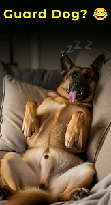 383K views · 18K reactions | When you hire a German Shepherd for security… but they’re on their nap break.  Anyone else’s ‘protector’ sound like a chainsaw at night? Drop a  if yes! #GermanShepherd #DogHumor #VelcroDog #GermanShepherdLife #GuardDogOnDuty #DogParentsKnow | German Shepherds Family | Facebook
