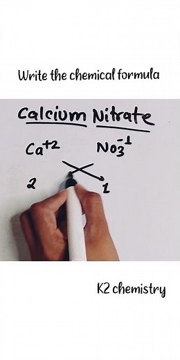 write the chemical formula for calcium nitrate l calcium nitrate formula l chemistry l