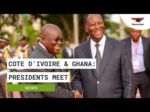 Alhassane Ouattara, President of Cote d'Ivoire, Arrives in Ghana