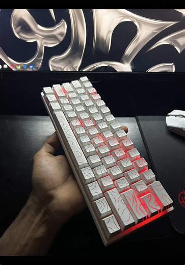 Link desse teclado na bio 😍 #setup #viral #techtok #teclado #k500 | keyboard