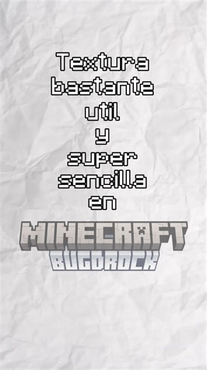 AbdiMC on Instagram: "TEXTURA UTIL Y SENCILLA EN #minecraft #parati #tutorial #fyp #minecrafttutorial"