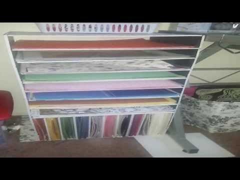 DIY $6 scrapbooks paper storage using items from the Dollar tree