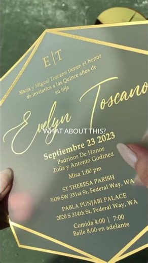 Exquisite Quinceañera Invitations with Gold Foil & Wax Seal #SheSaidWOW #Quinceaños #Invitation