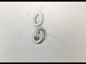 How to draw a letter "O" in two point perspective
