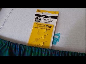 Flosstube 12: Twin pointed quick stitch needles tutorial