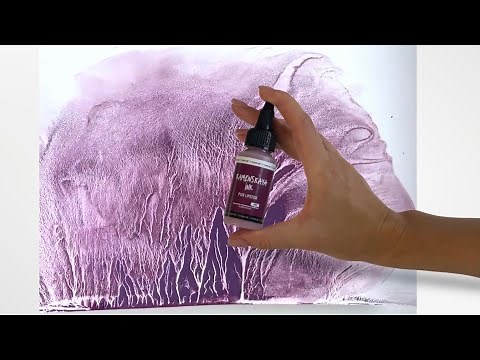 How to use KAMENSKAYA Delaminating Alcohol Inks