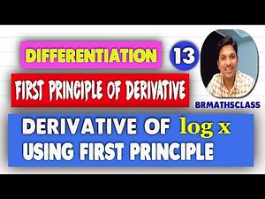 Find the derivative of log x from first principle (DERIVATIVE USING FIRST PRINCIPLE )