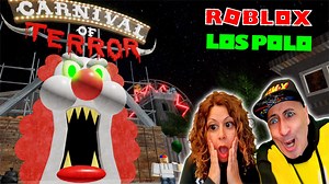 Los Polo escapan del PAYASO en Roblox Carnival of Terror | Las Aventuras de Dani y Evan