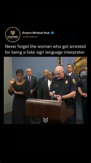 Empire Mindset | Throwback to when a fake sign language interpreter crashed a major police press conference in the U.S.! Derlyn Roberts, a woman with a... | Instagram
