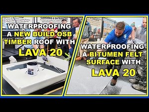 Waterproofing a demo OSB flat roof with Lava 20 Liquid Rubber Waterproofing system